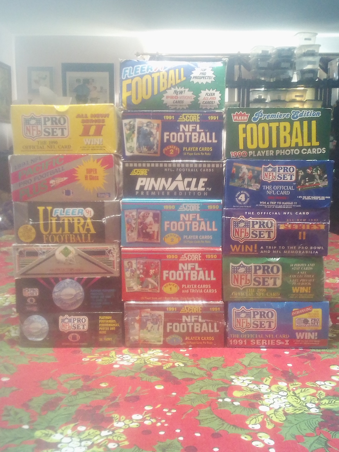 Huge Bulk Lot of 55 Unopened Old Vintage NFL Football Sports Trading ...