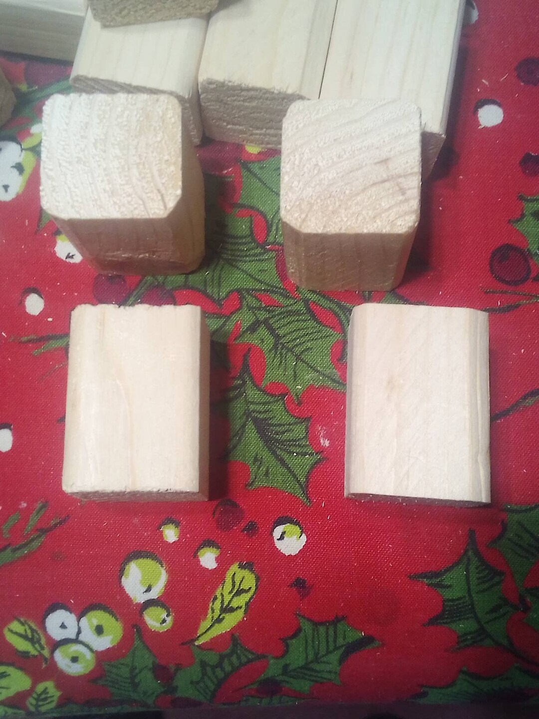 Wood Blocks 2" X 2" X 2" Wood Block 25 Piece Lot Building Craft Blocks ...