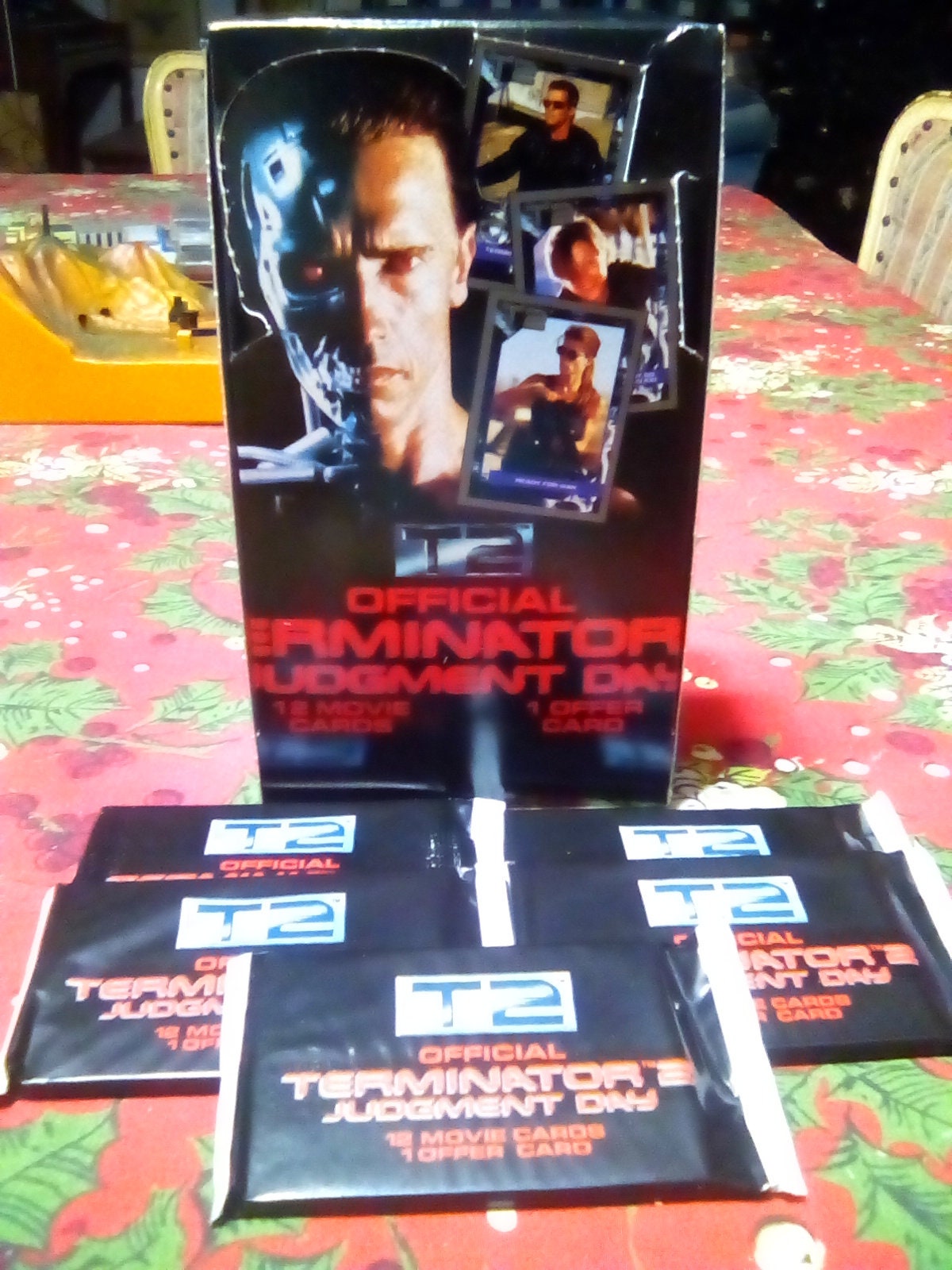 Terminator 2 Judgement Day T2 Trading Cards FIVE Wax Packs NEW Arnold ...