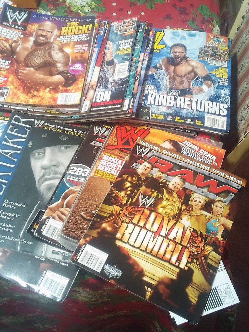 WWF WWE Wrestling Magazine Lot OF 5 I Repeat 5 Wwf Wwe - Etsy