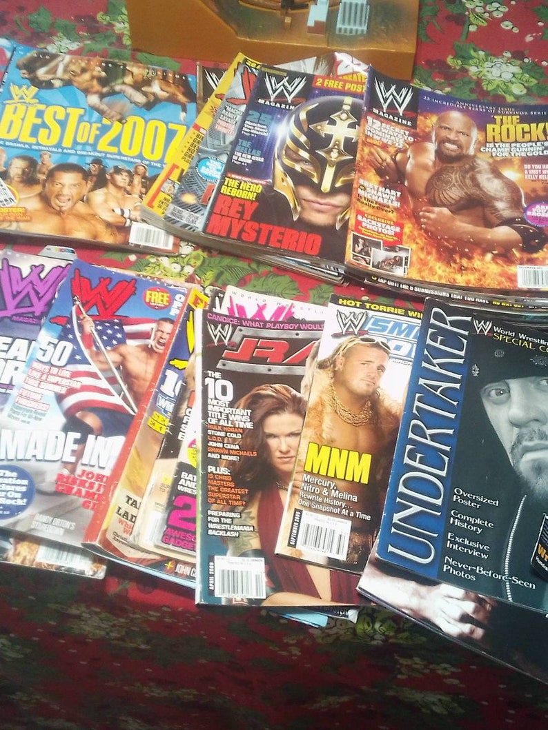 WWF WWE Wrestling Magazine Lot OF 5 I Repeat 5 Wwf Wwe - Etsy