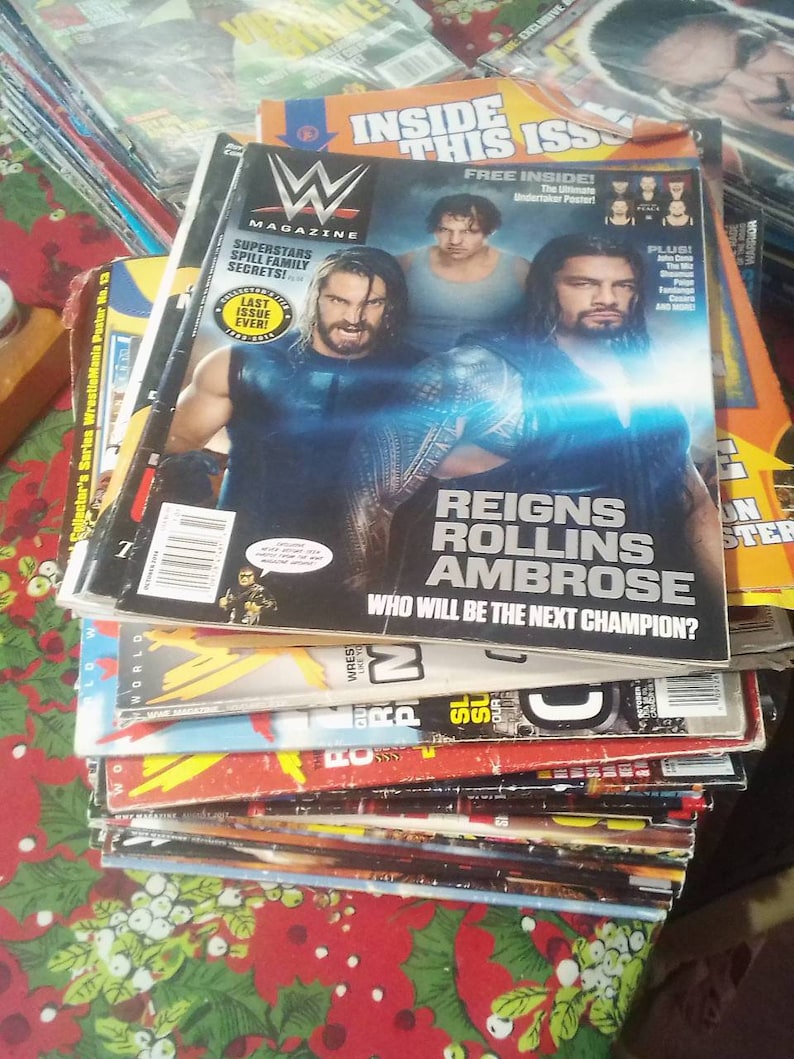WWF WWE Wrestling Magazine Lot OF 5 I Repeat 5 Wwf Wwe - Etsy