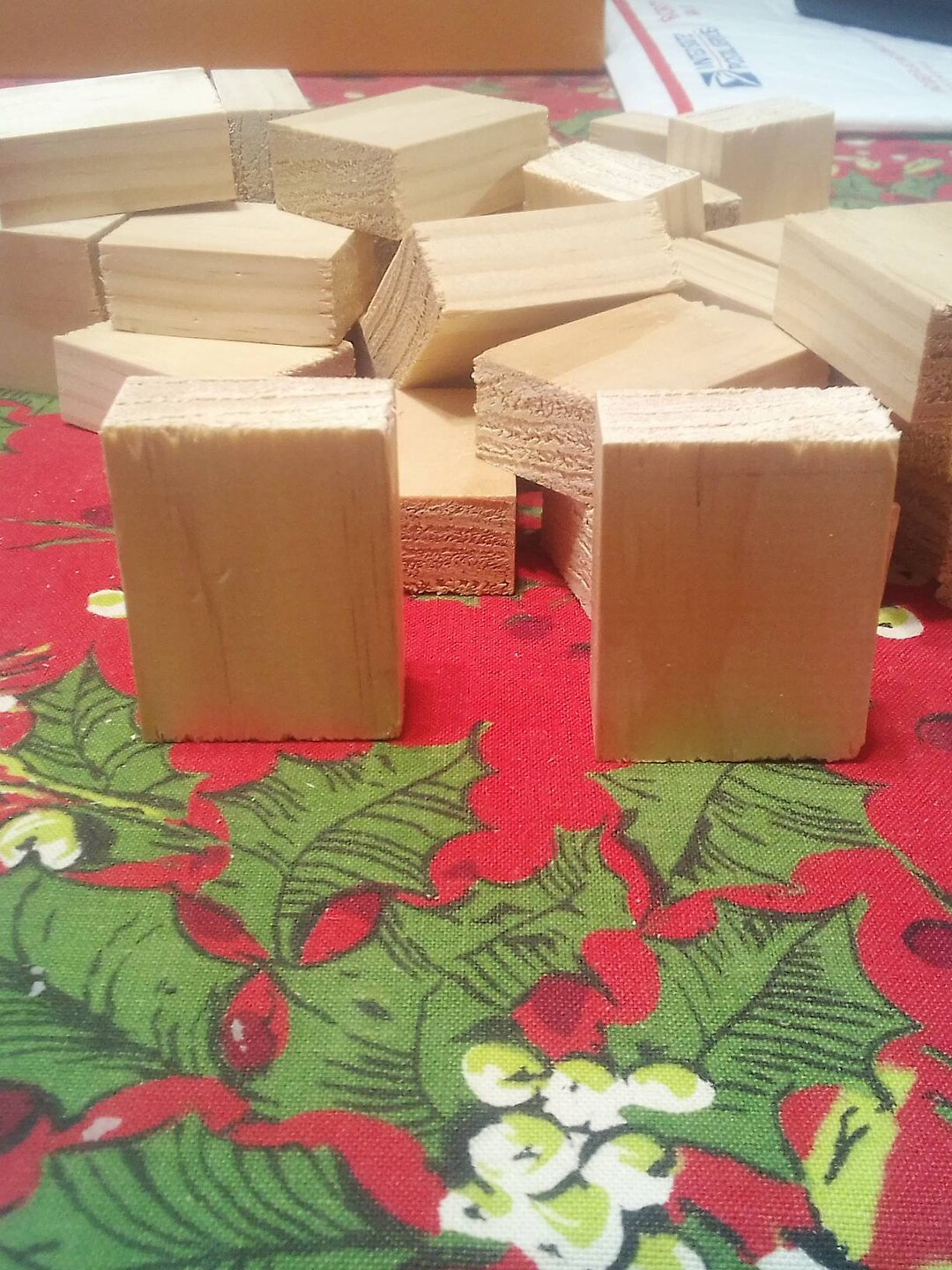 Wood Blocks Pine 1" X 2" X 2" Wood Pine Block 25 Piece Lot Building ...