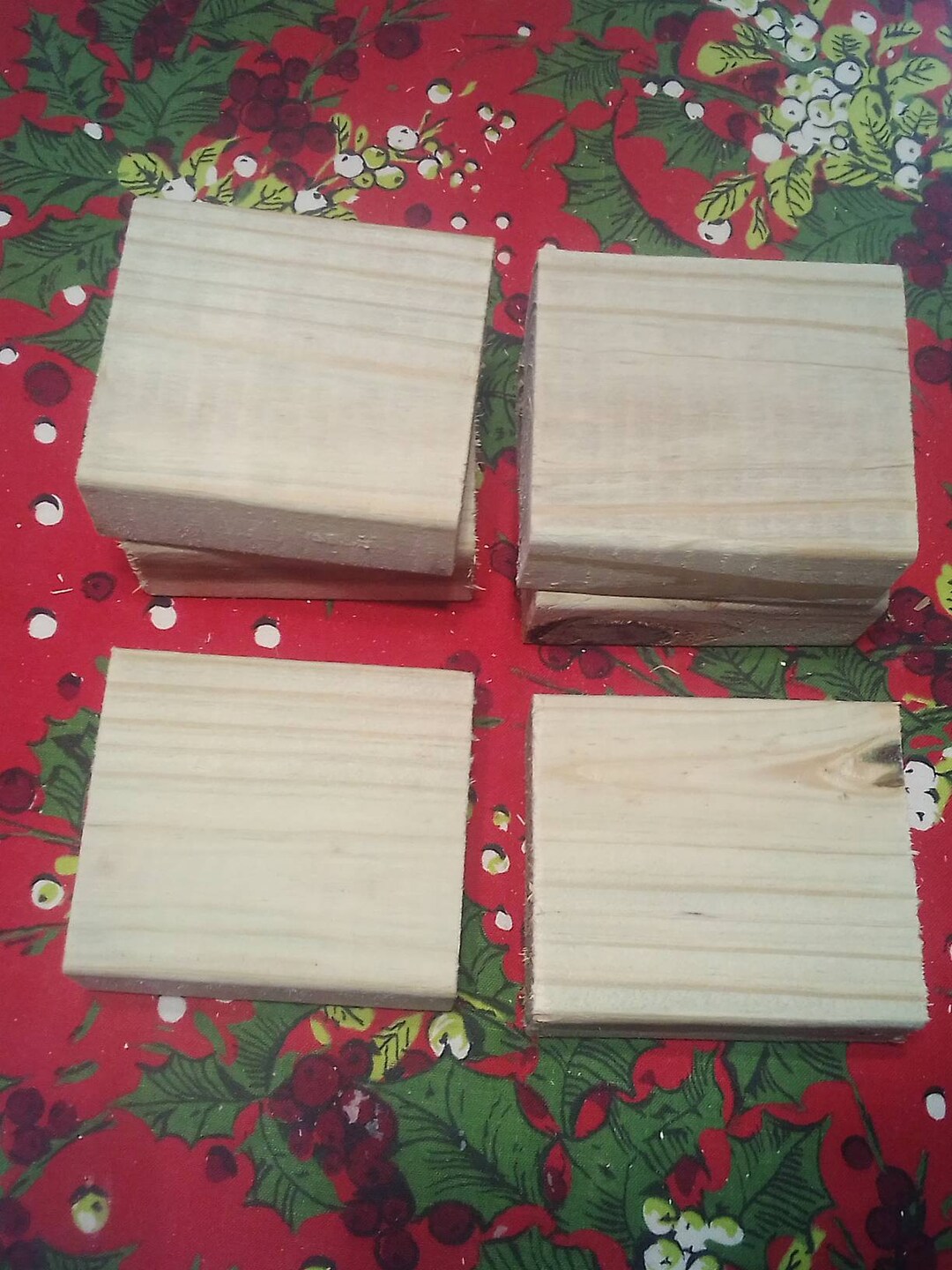 Wood Blocks Treated 2" X 4" X 4" Wood Treated Block 6 Piece Lot ...