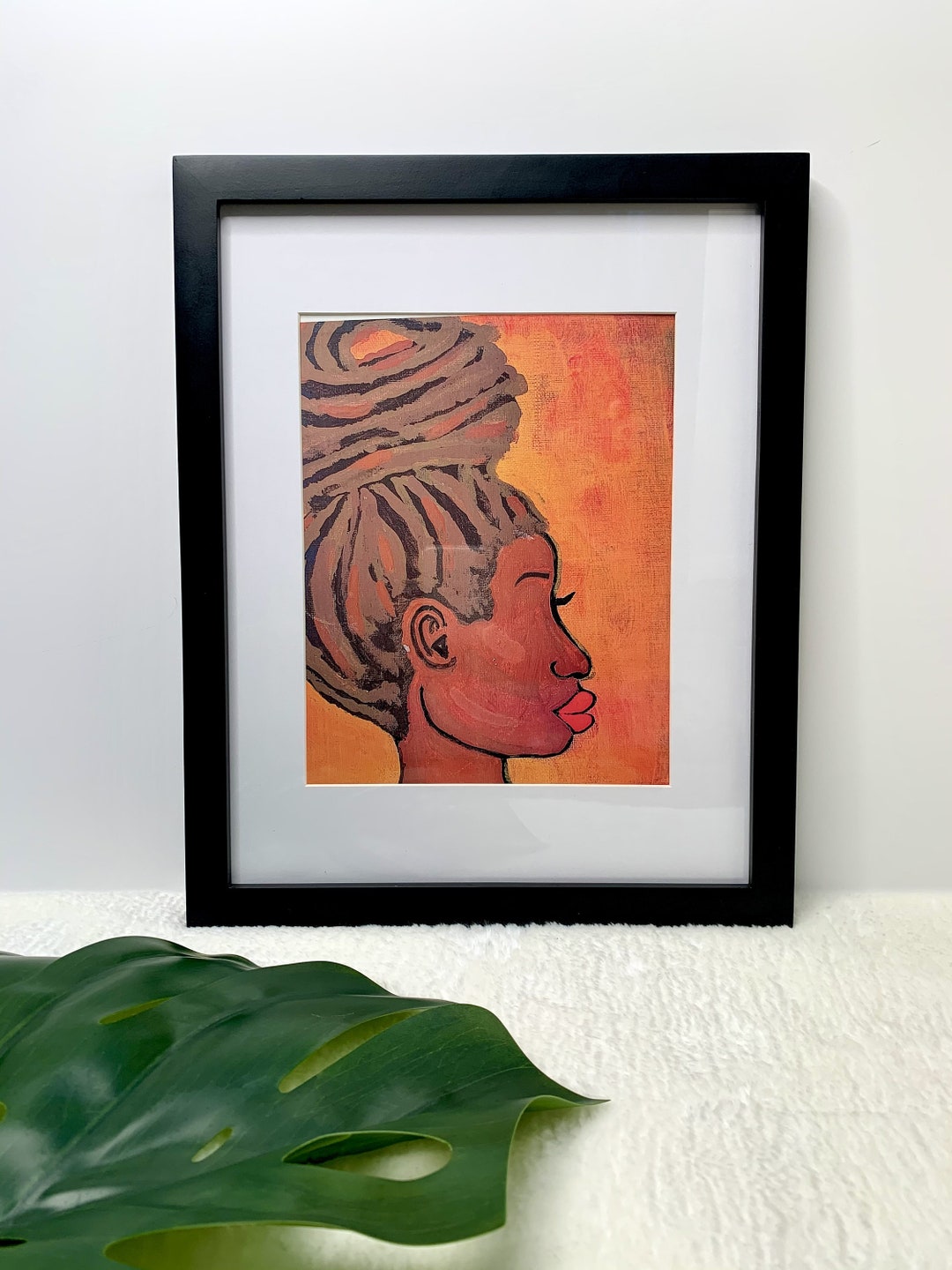 Black Woman With Locs ~ Art Print - Etsy