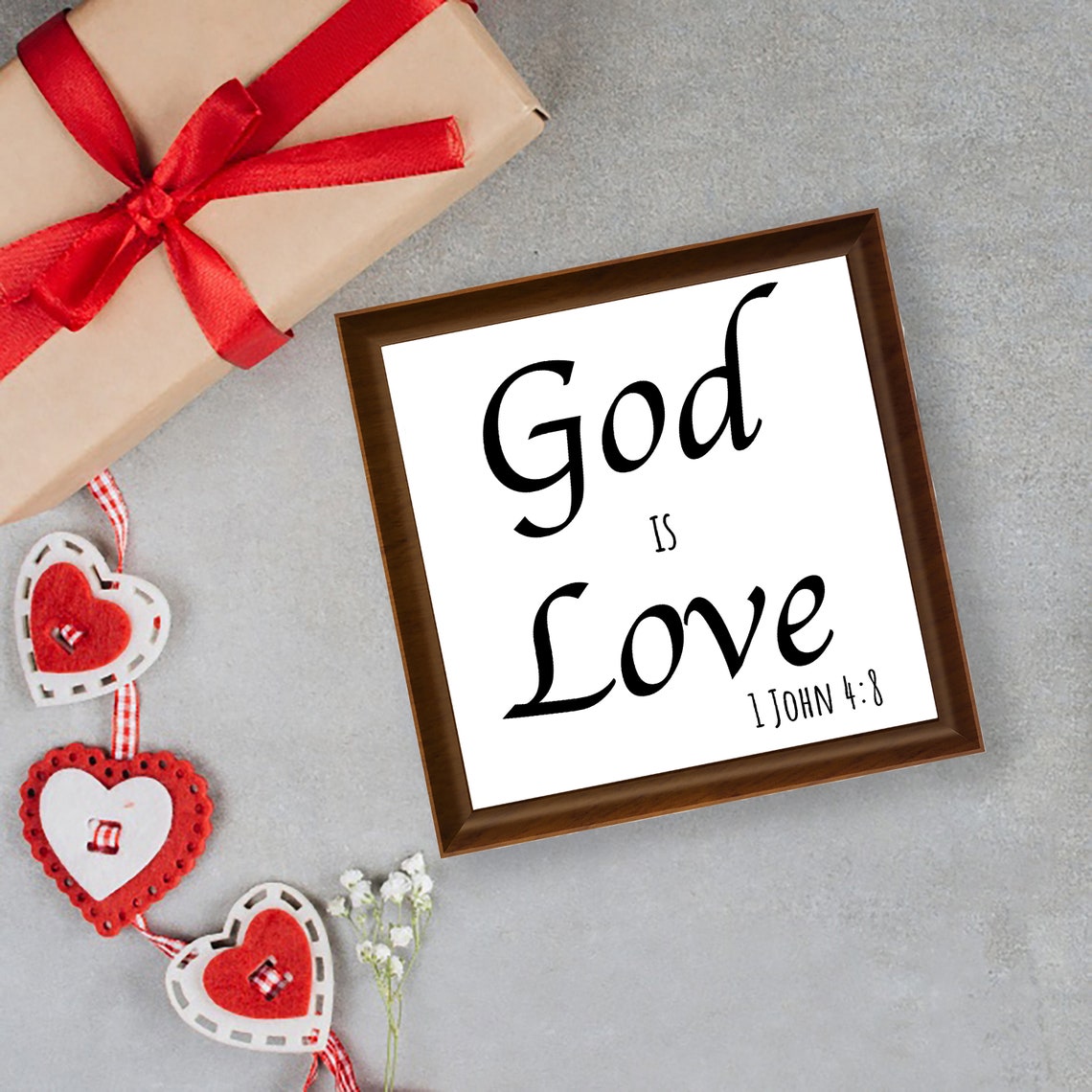 God is Love Valentine's Day Sign - Etsy