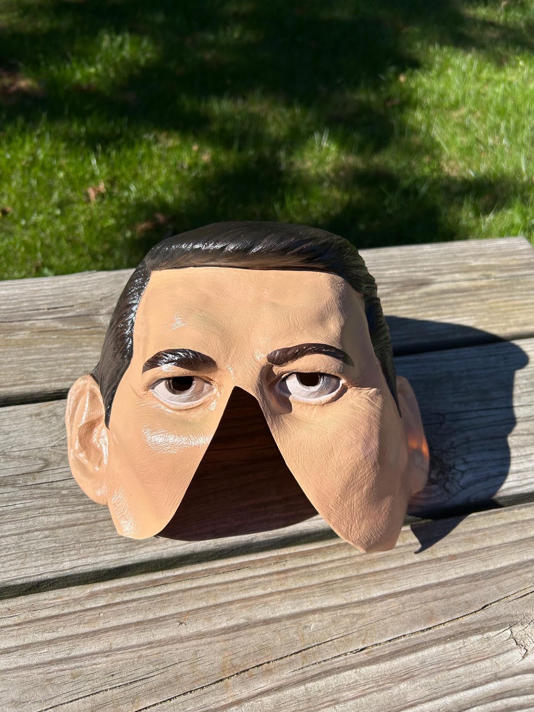 Vintage 90s Cesar Latex Ronald Reagan Creepy Old Man Halloween Half ...