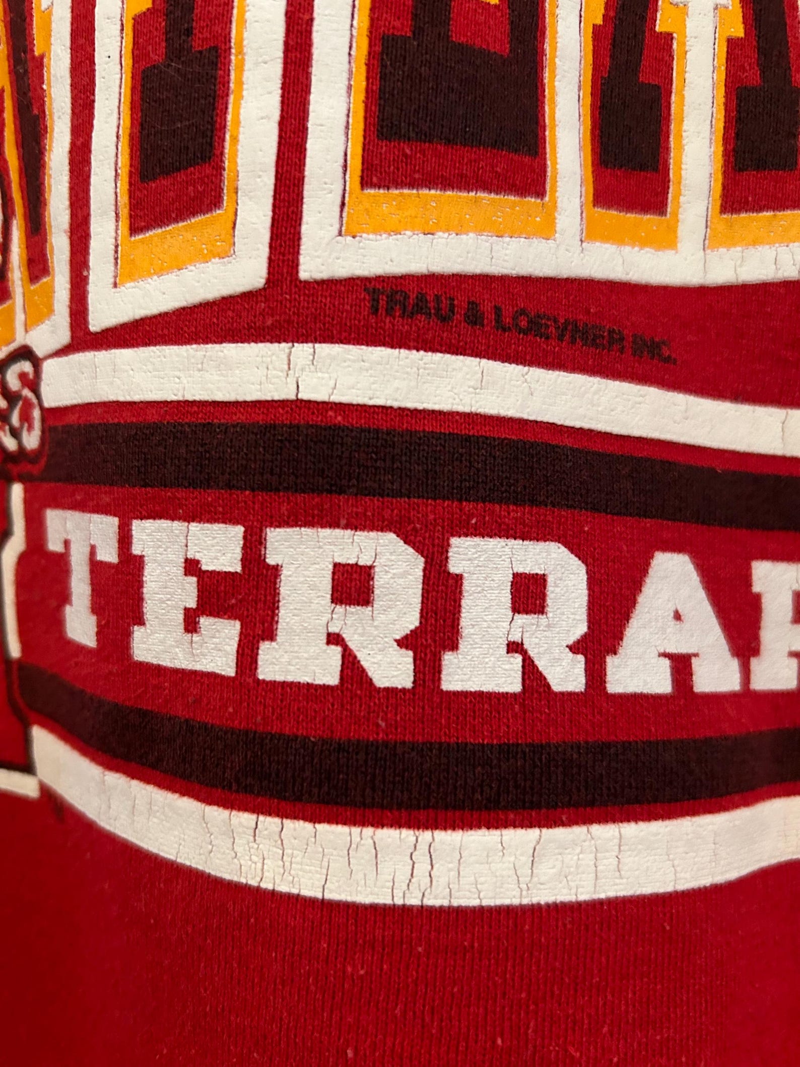 Vintage Red 80s 90s University of Maryland College Park MD Terps ...