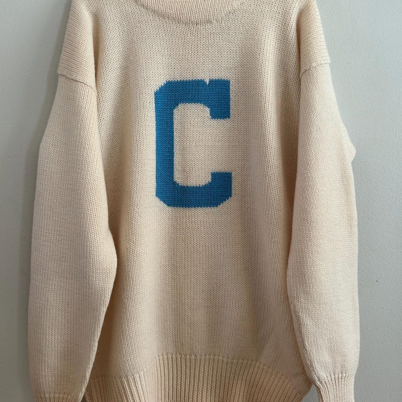Letterman Sweater - Etsy