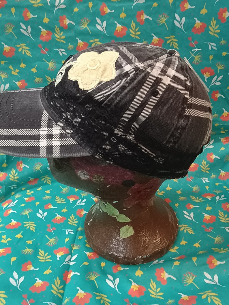 Custom Cap Embellished..original Design..one of a Kind..funky Wearable ...