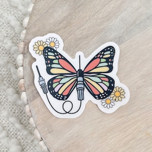 Butterfly IV Sticker Intravenous Sticker Infusion Nurse - Etsy