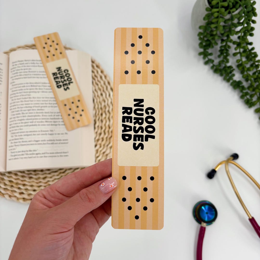 Cool Nurses Read Bookmark, Nurse Bandage Bookmark, Nurse Supplies ...