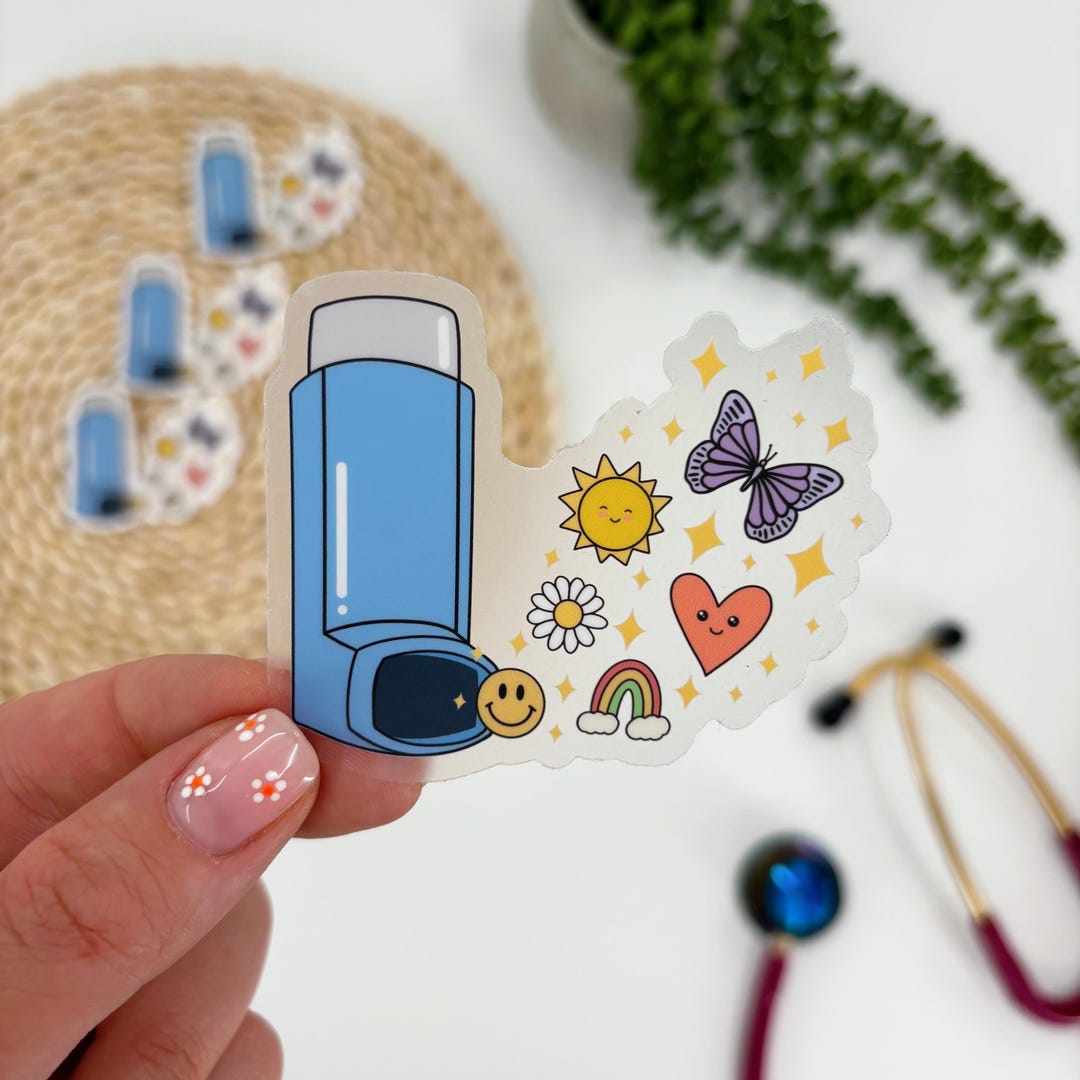 Magical Inhaler Sticker, Puffer Sticker, Respiratory Illness Sticker ...