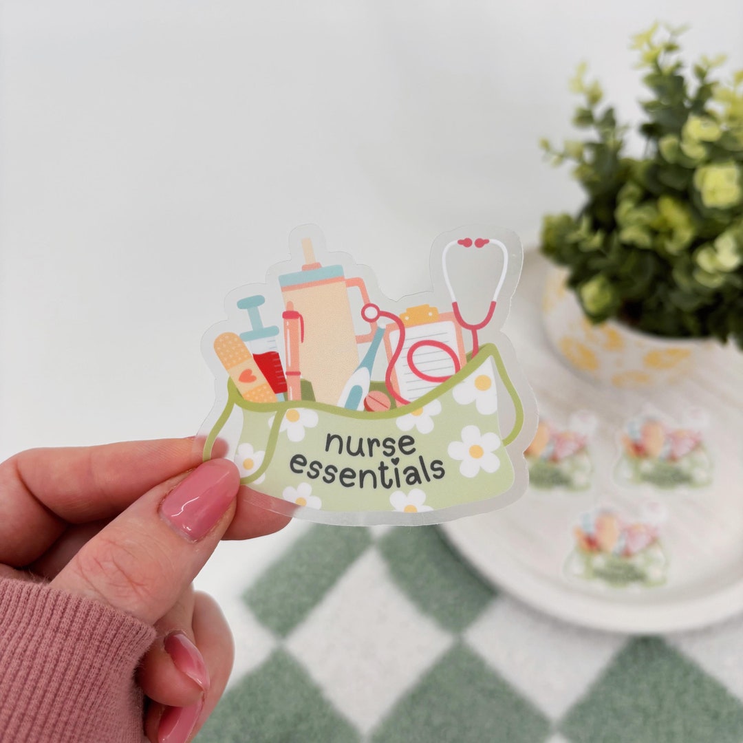 Nurse Tote Bag Sticker, Nurse Essentials Sticker, Nurse Work Essentials ...