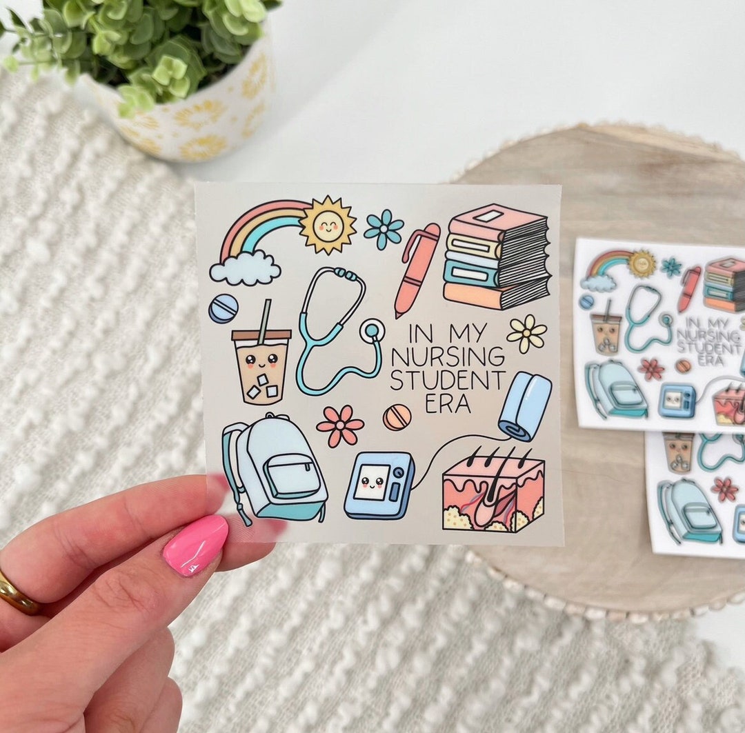 Nursing Student Sticker Collage, Nurse Sticker, Nursing Student Era ...