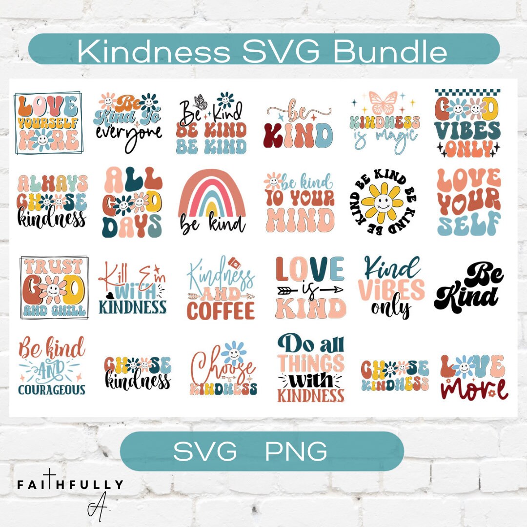 Kindness SVG Bundle, Teacher SVG Bundle - Etsy