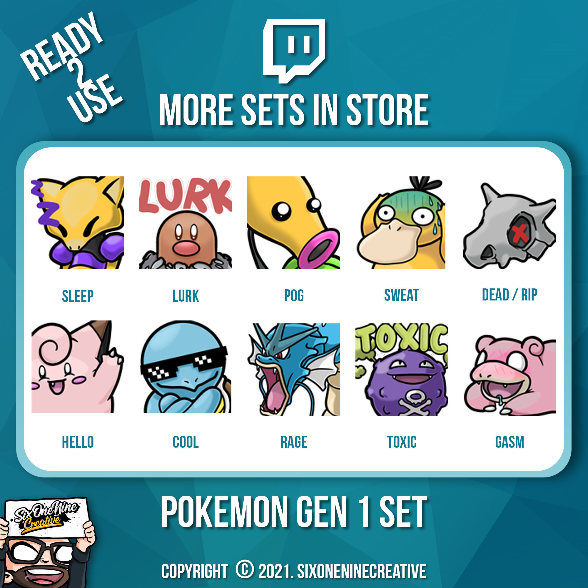 Twitch & Discord Emotes // Cute Pokemon Togepi Emotes for Streamers! - Etsy
