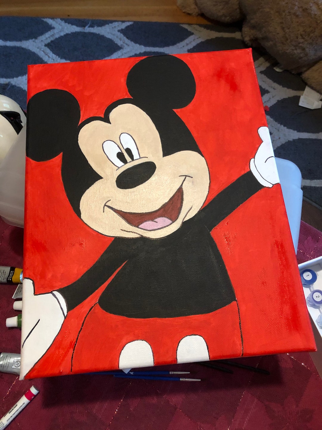 MICKEY MOUSE CANVAS Painting - Etsy