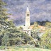 Berkeley, California, University, Campanile Scene, Watercolor Painting ...