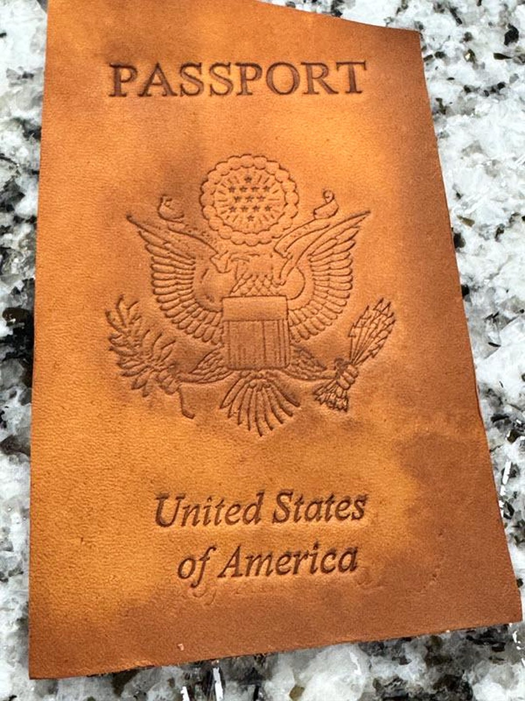 US Passport Cover Leather Stamp (acrylic) - Etsy