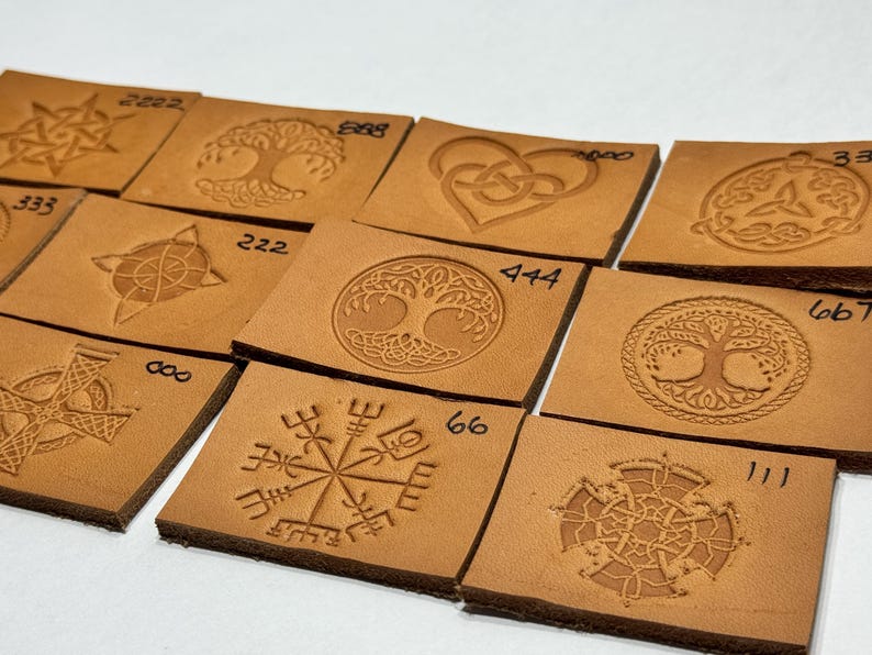 Viking Celtic Knot Leather Stamp -celtic Symbols (acrylic) - Etsy