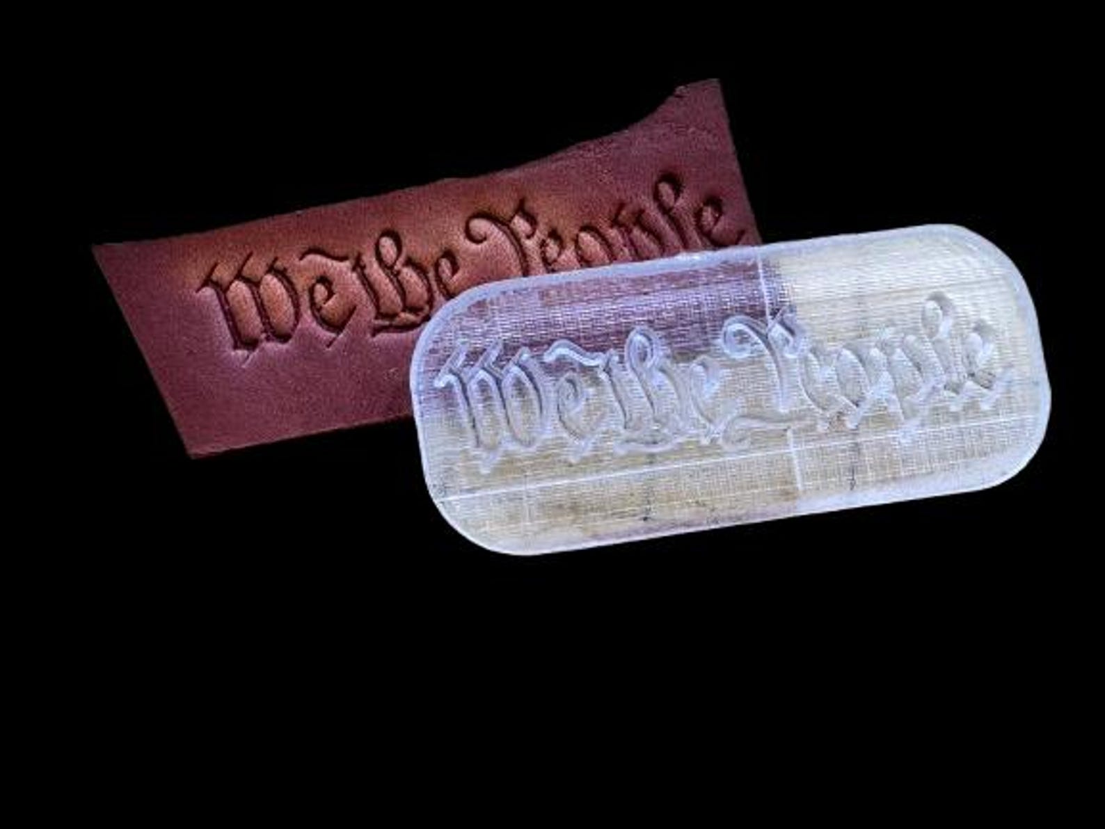 We the People Stamp - Leather Stamp (acrylic) - Etsy