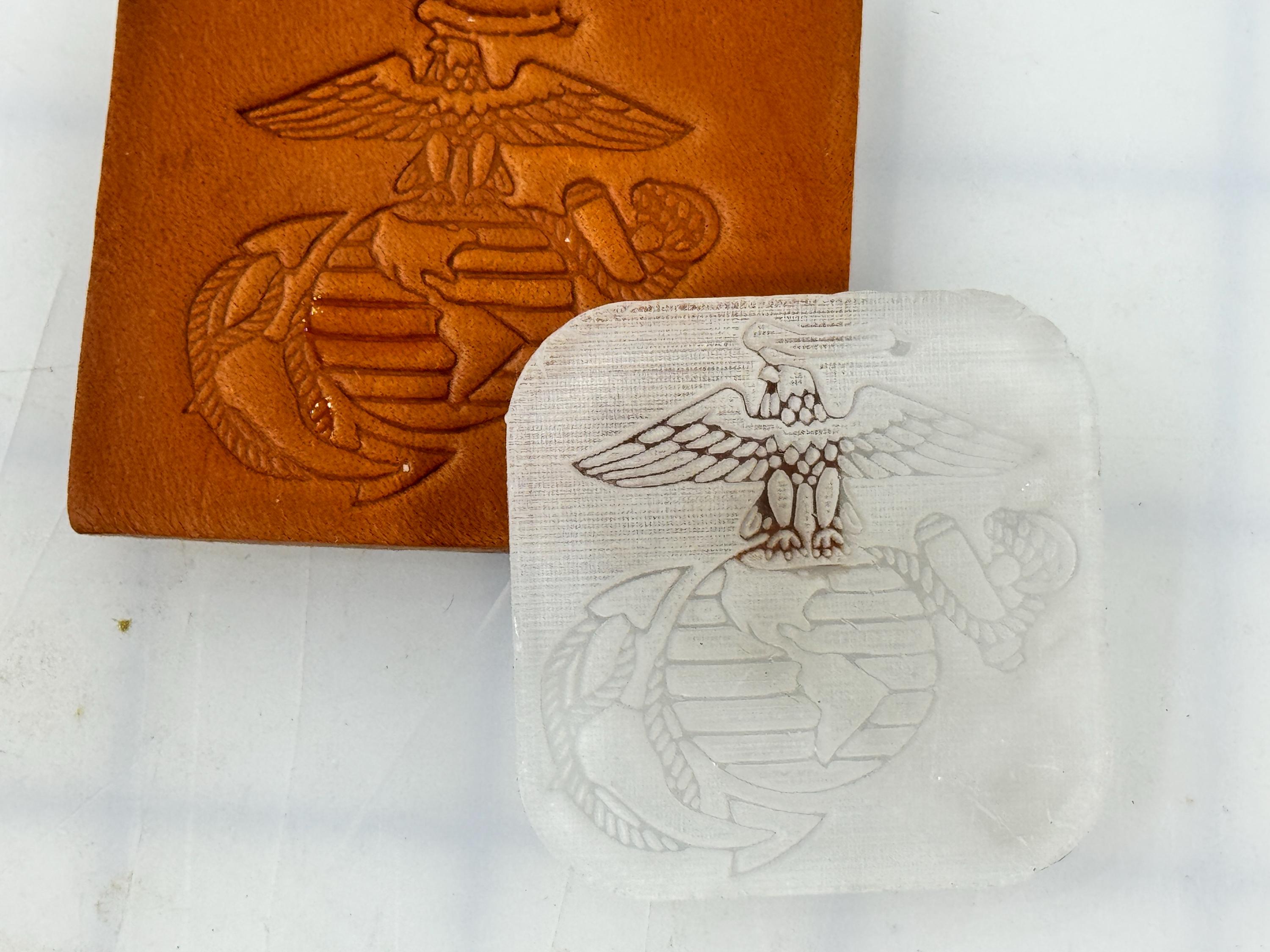 USMC 1.5" EGA Eagle Globe and Anchor Stamp for Leather - Etsy