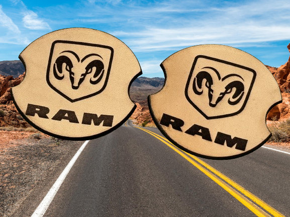 Car Coasters Dodge Ram, Locally Made, Hand Crafted, Laser Custom Cut ...