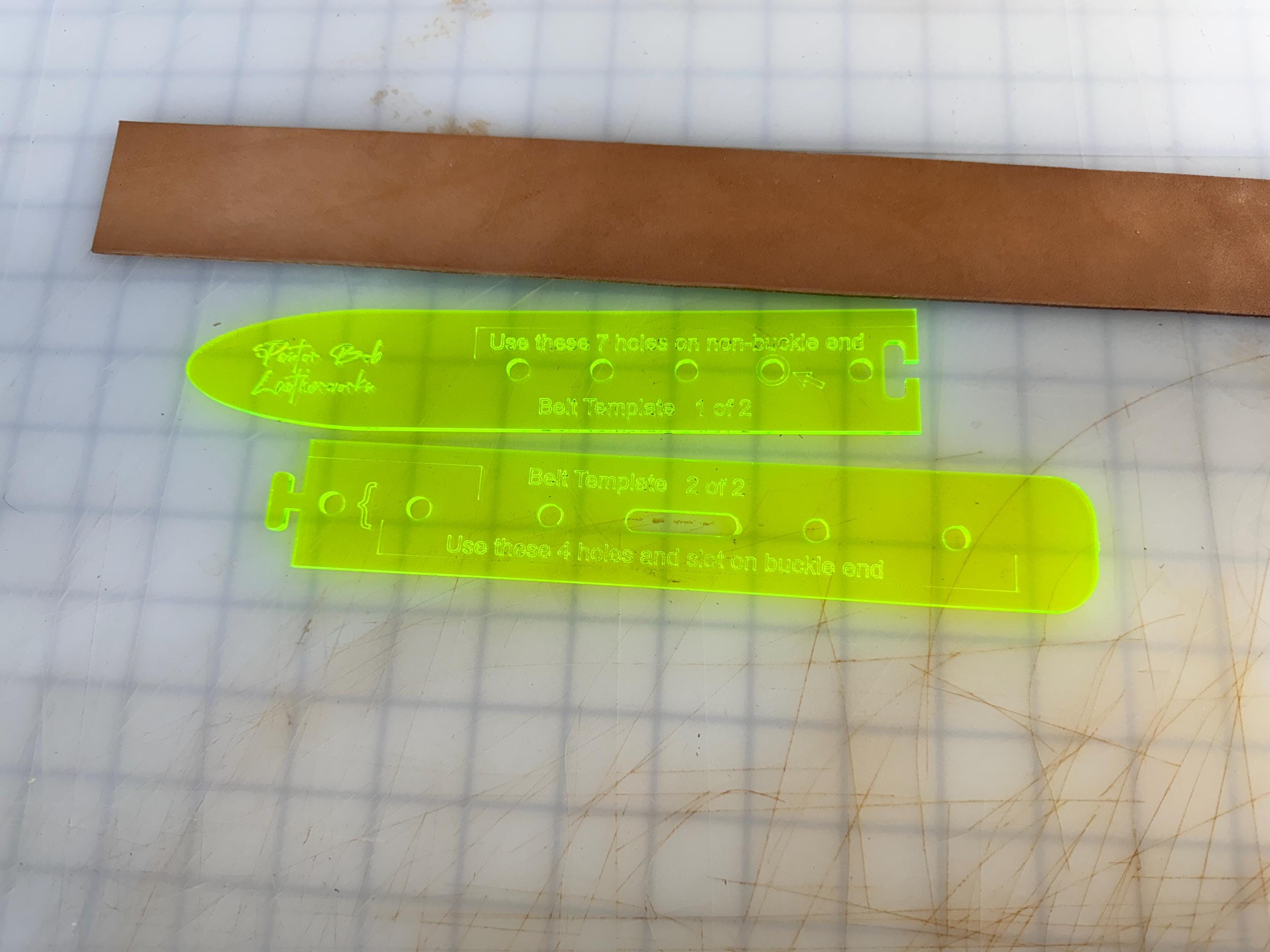 Belt Making Template for Leather - Acrylic - Etsy