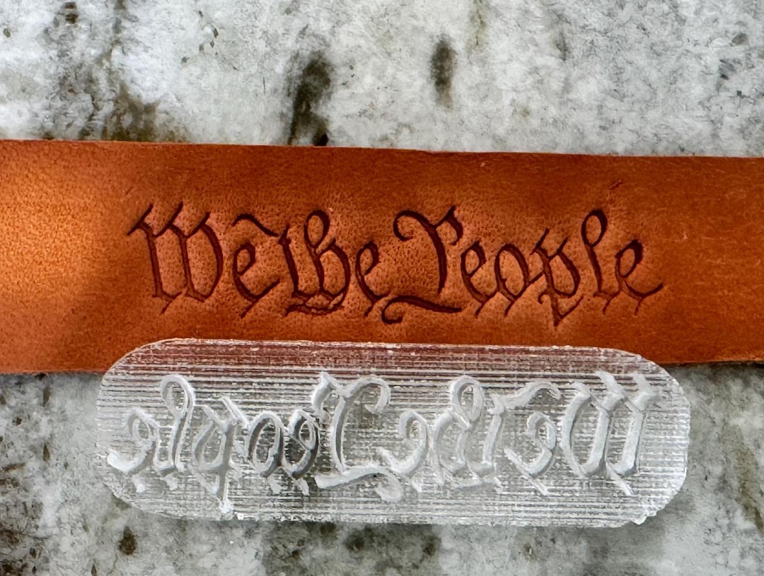 We the People Stamp - Leather Stamp (acrylic) - Etsy