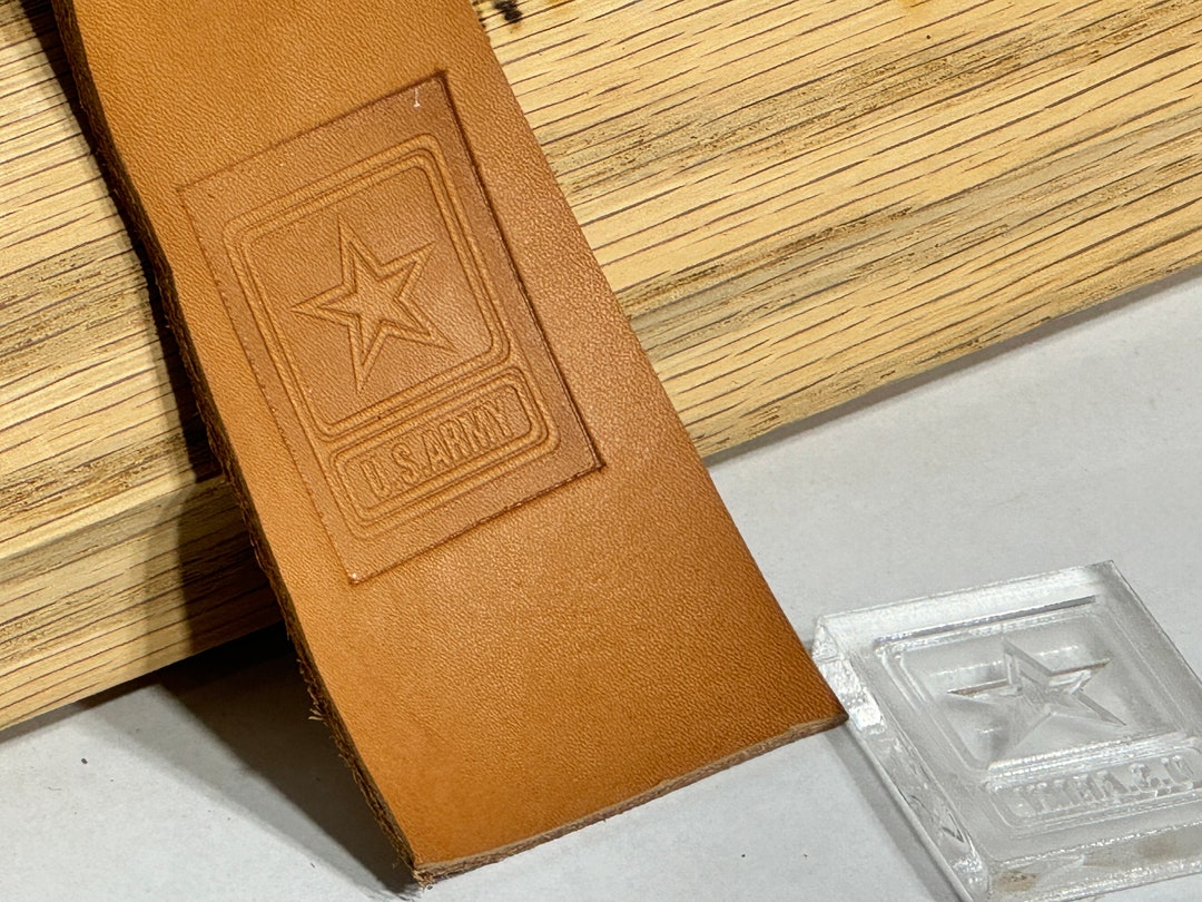 Leather Stamp (acrylic) - US Army - Etsy