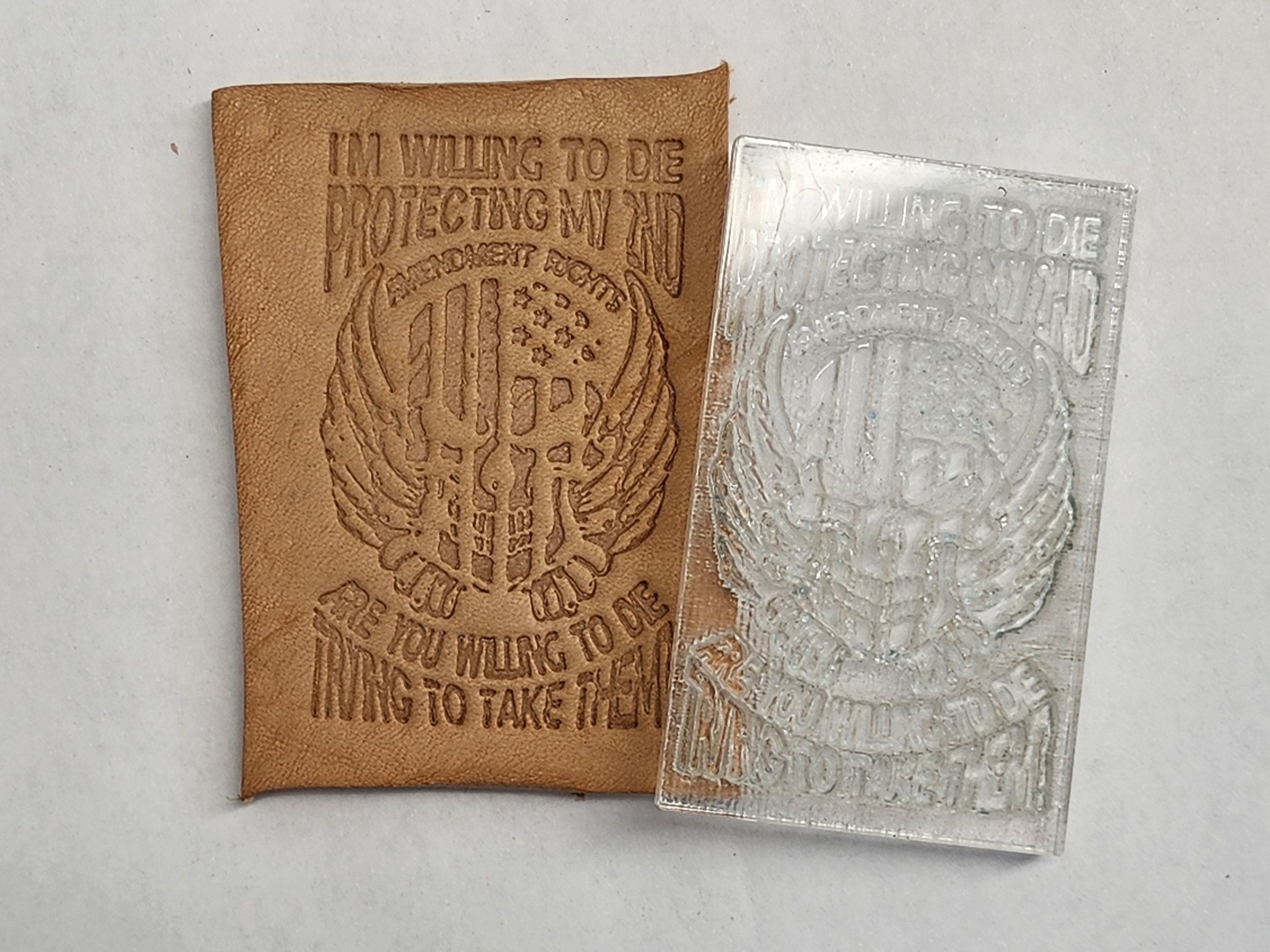 Protect the 2nd Amendment Acrylic Stamp for Leather - Etsy