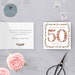 Personalised 50th Floral Birthday Card for Daughter, 50th Birthday ...