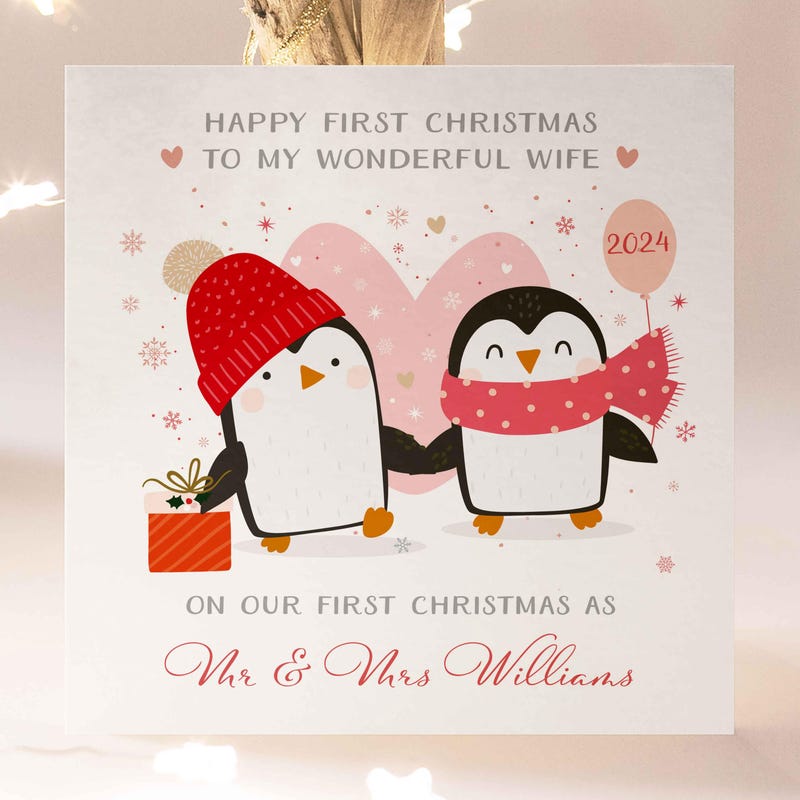 Wife Christmas Card - Etsy