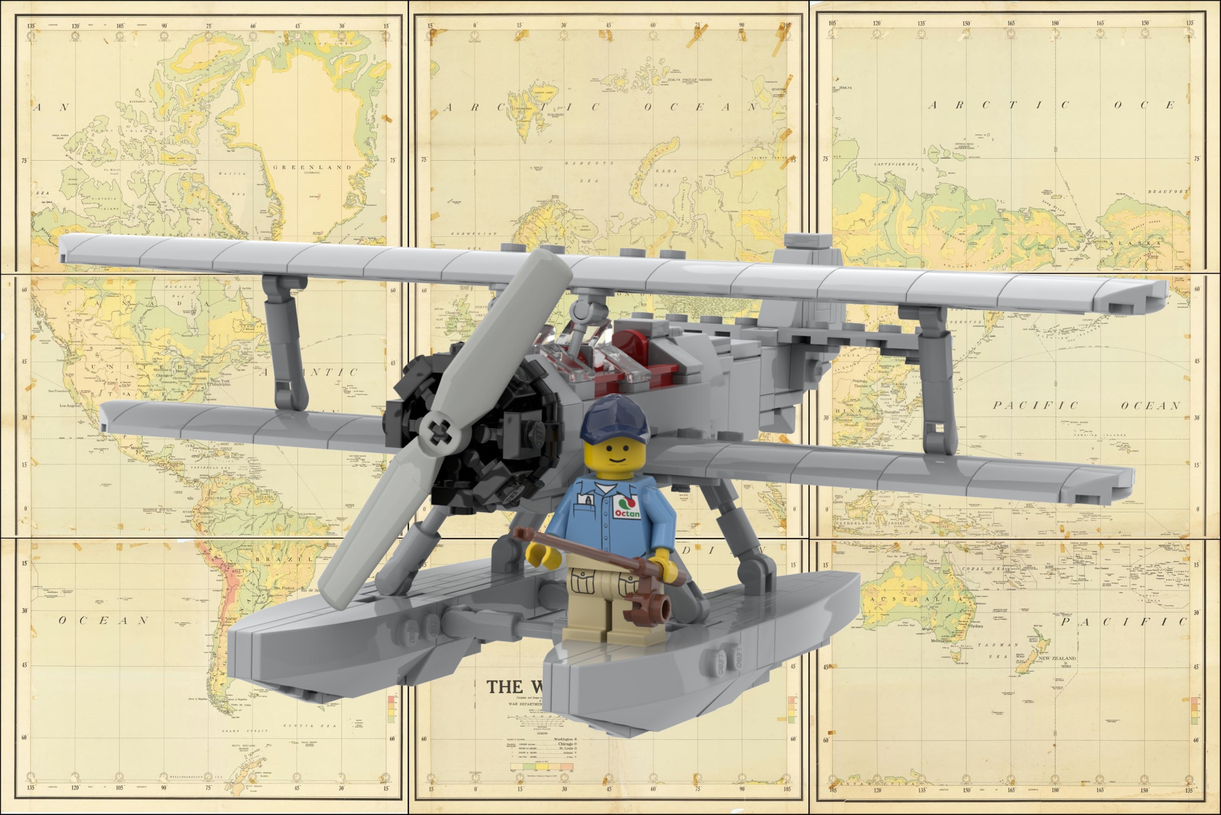 Raiders of the Lost Brick Seaplane Custom Building Instructions - Etsy