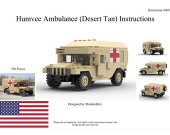 Humvee Desert Tan Custom Military Building Instructions - Etsy