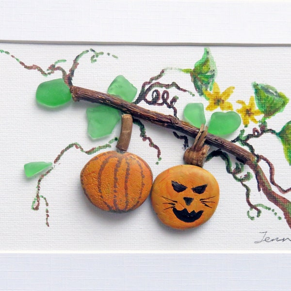Halloween Pebble Art - Etsy
