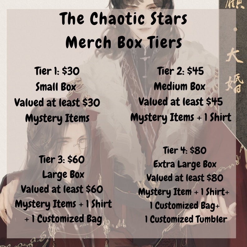 The Chaotic Stars Mystery Merch Box - Etsy