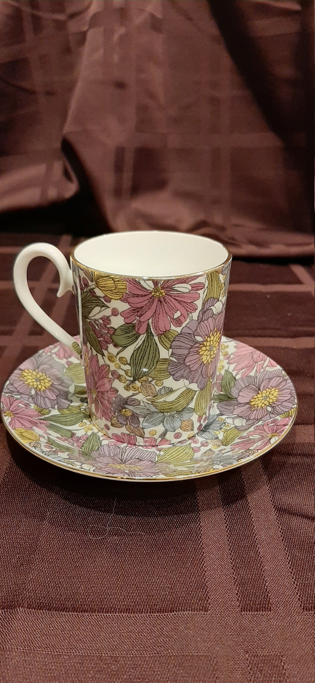 Vintage Camelot Pattern Set of Cup &saucer by Royal Albert English Fine ...