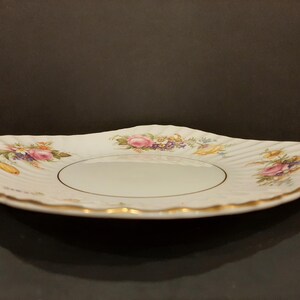 Vintage FOLEY E.BRAIN & Co Bone China Ruffled Square Cake Plate W/hand ...