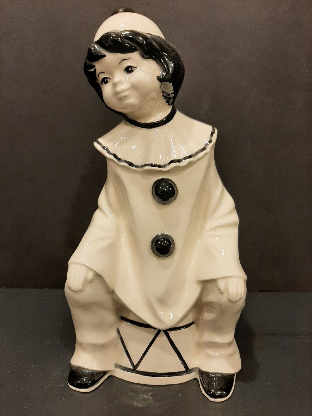 Vintage Art Deco BYRON MOLDS Co. Black & White Ceramic Figurine ...