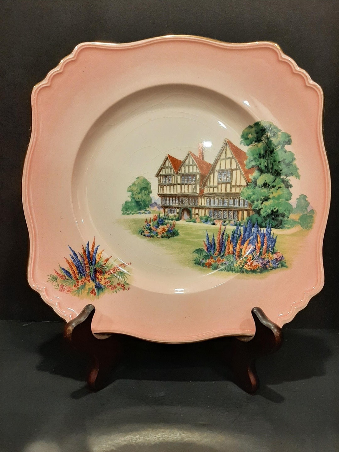 Vintage ROYAL WINTON GRIMWADES Collectible Cabinet Porcelain Plate old ...