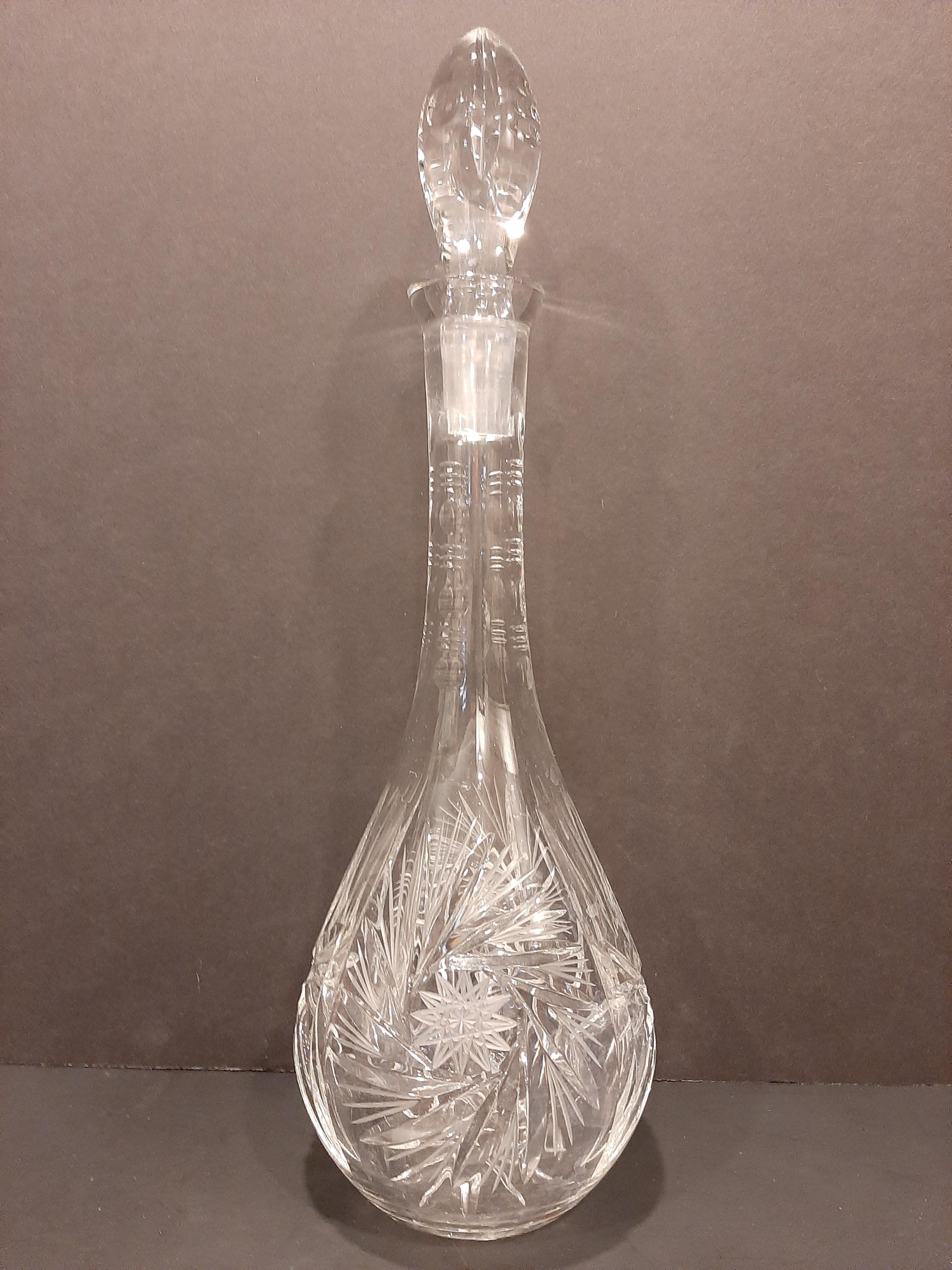 Vintage Mid-century BOHEMIAN Czechoslovakia Crystal Handcrafted ...