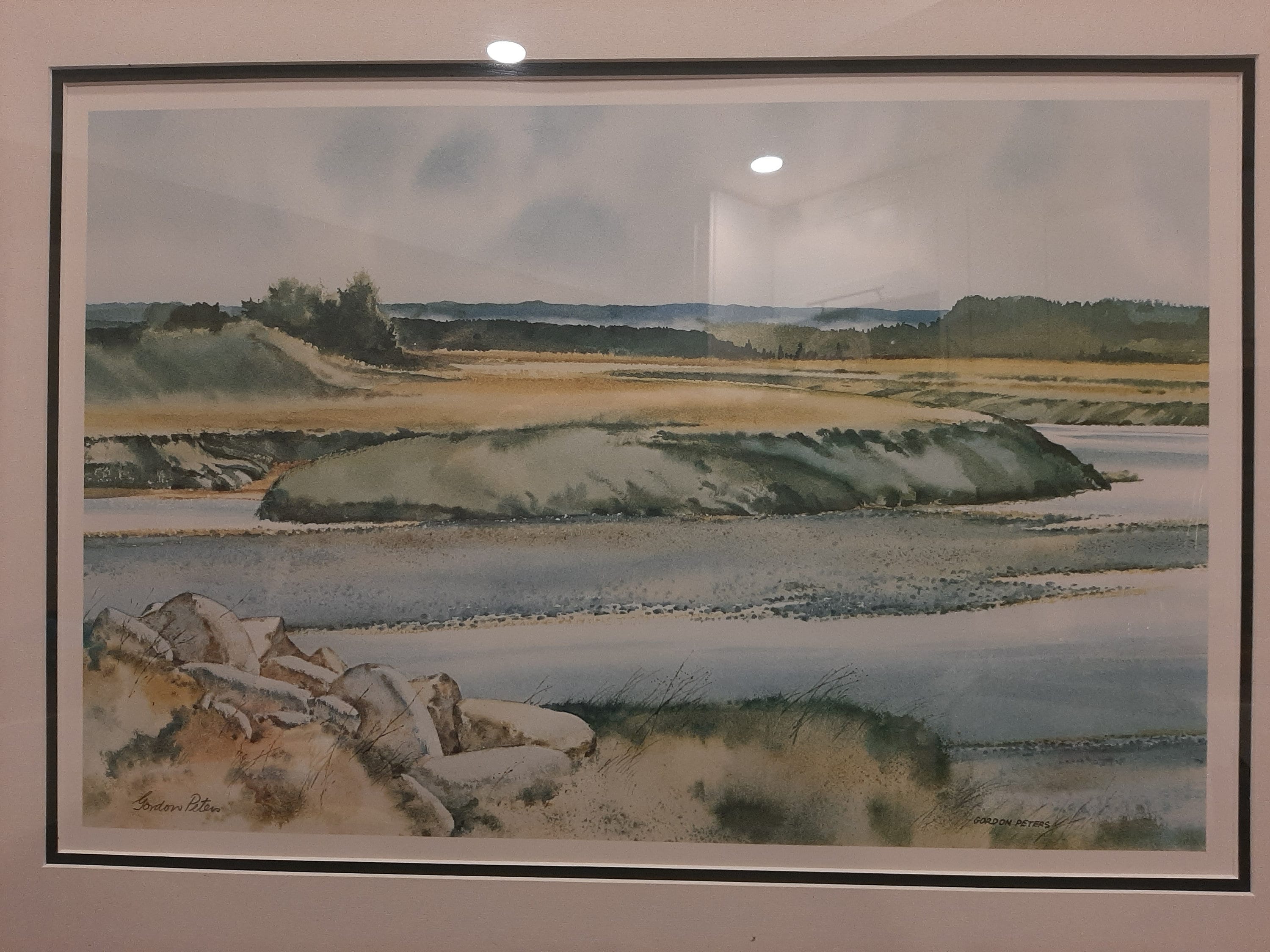 Canadian Artist GORDON PETERS (1920-2014) Vintage Watercolor Print on ...