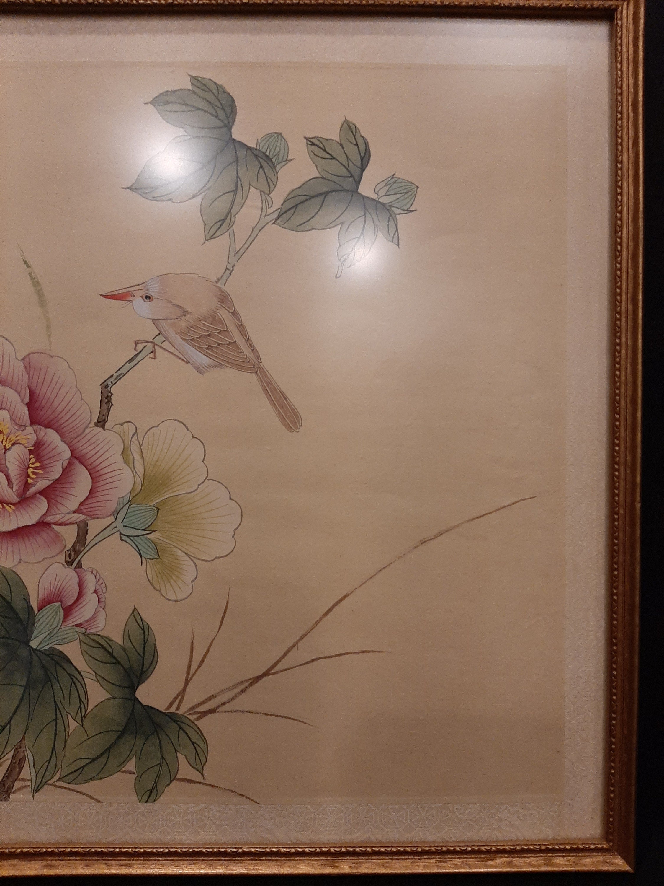 Vintage Traditional Chinese GONGBI Watercolor Painting on Silk Signed ...