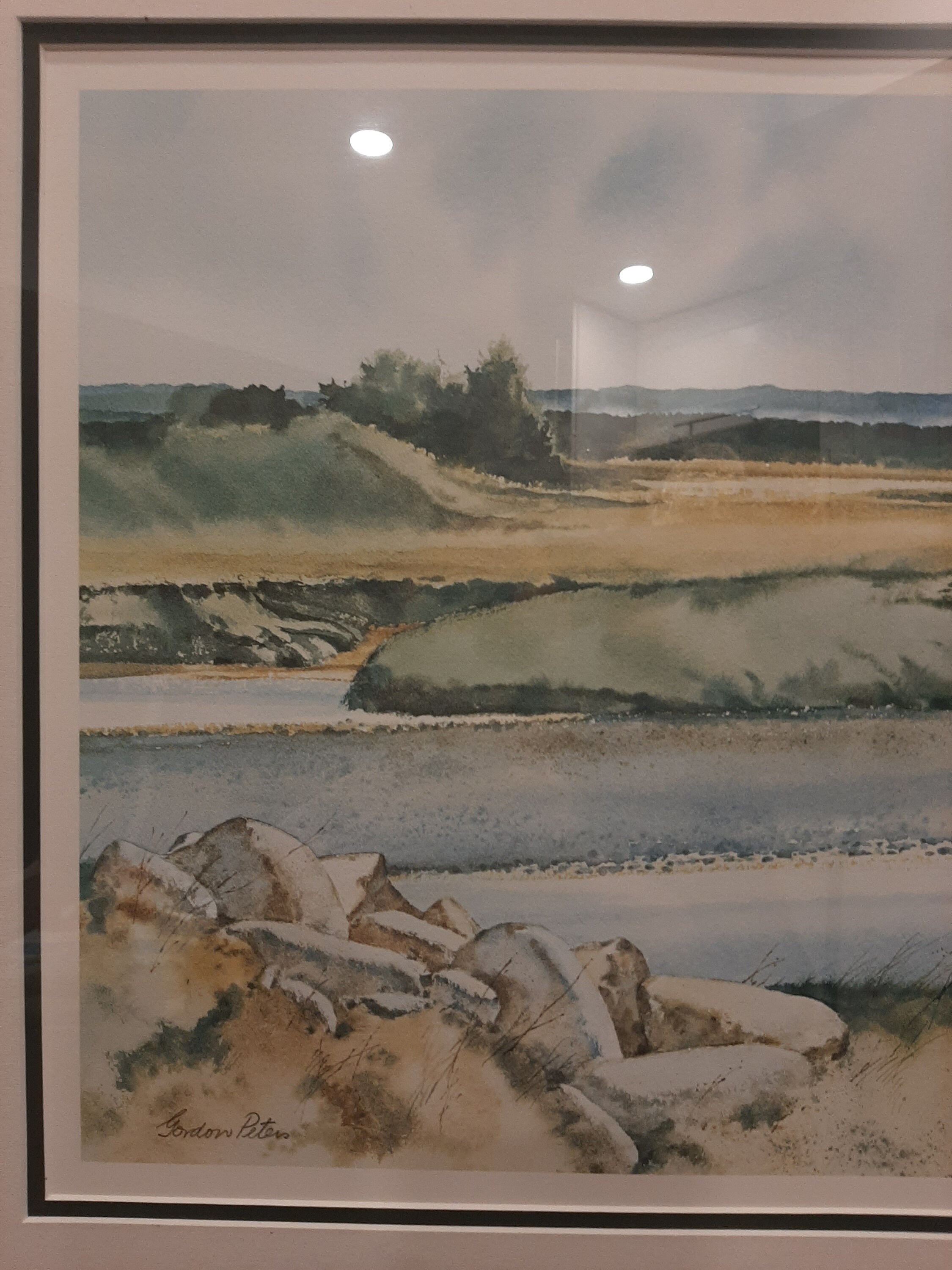 Canadian Artist GORDON PETERS (1920-2014) Vintage Watercolor Print on ...