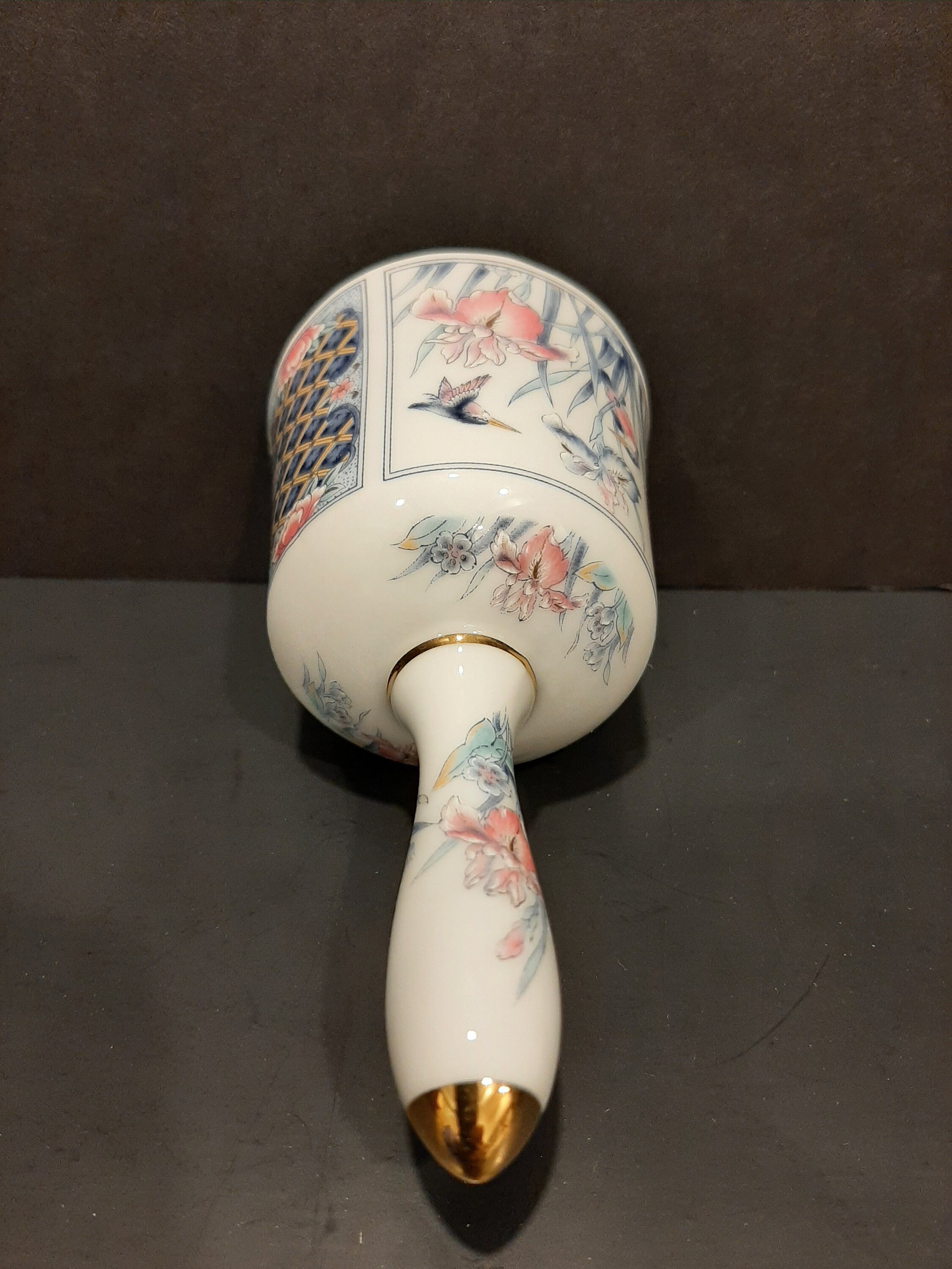 Vintage Japanese White Porcelain Bell With Traditional Orient - Etsy