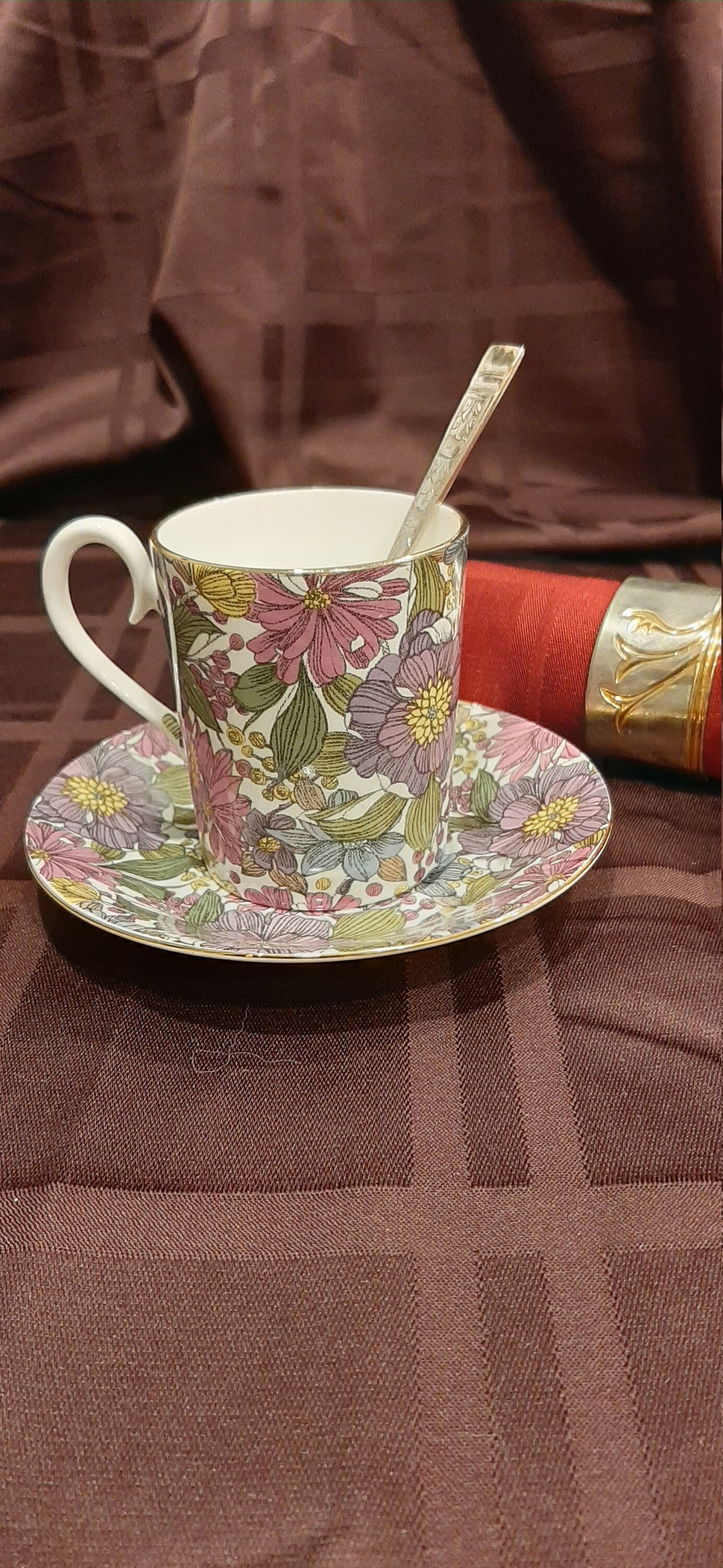 Vintage Camelot Pattern Set of Cup &saucer by Royal Albert English Fine ...