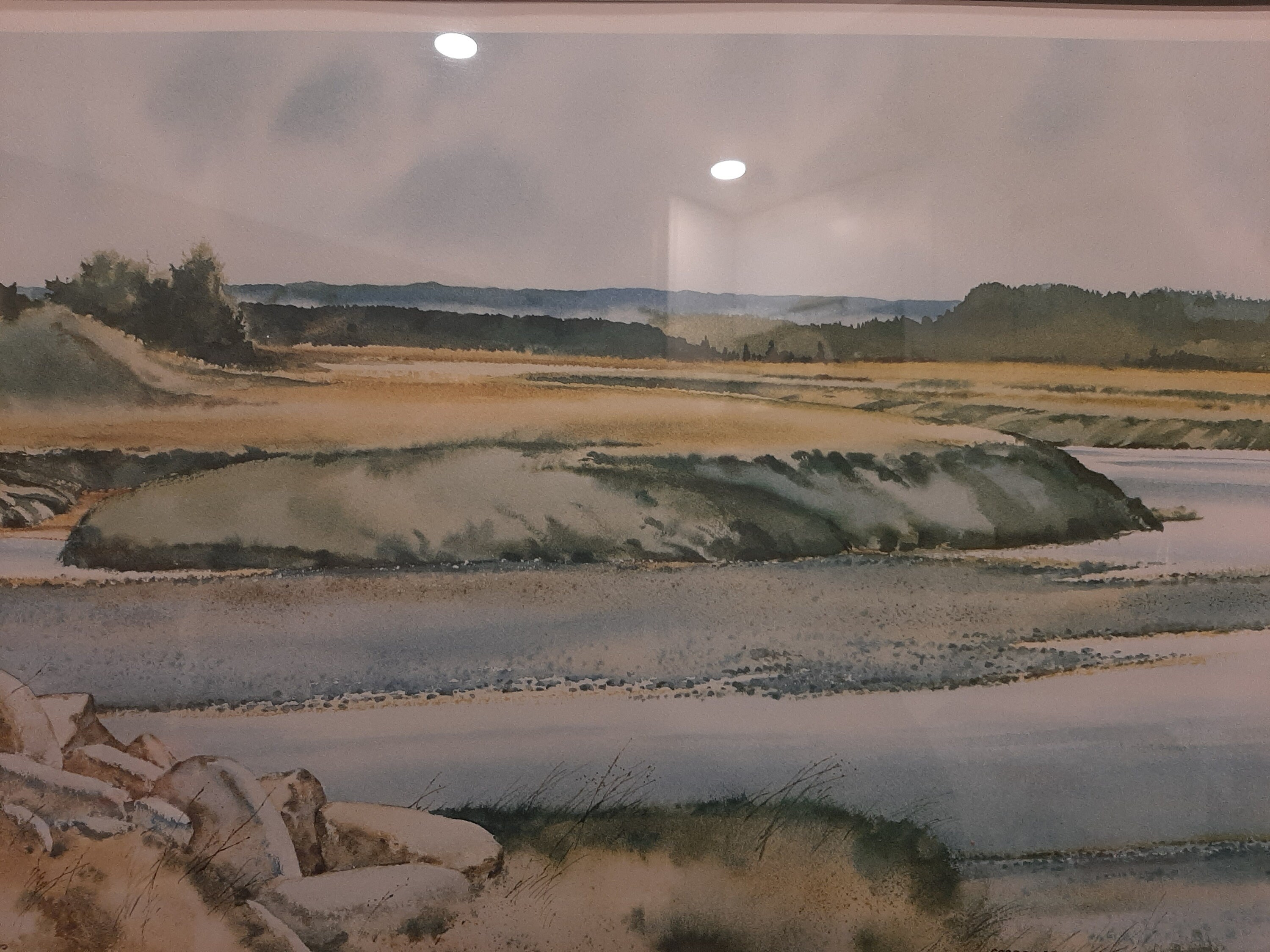 Canadian Artist GORDON PETERS (1920-2014) Vintage Watercolor Print on ...