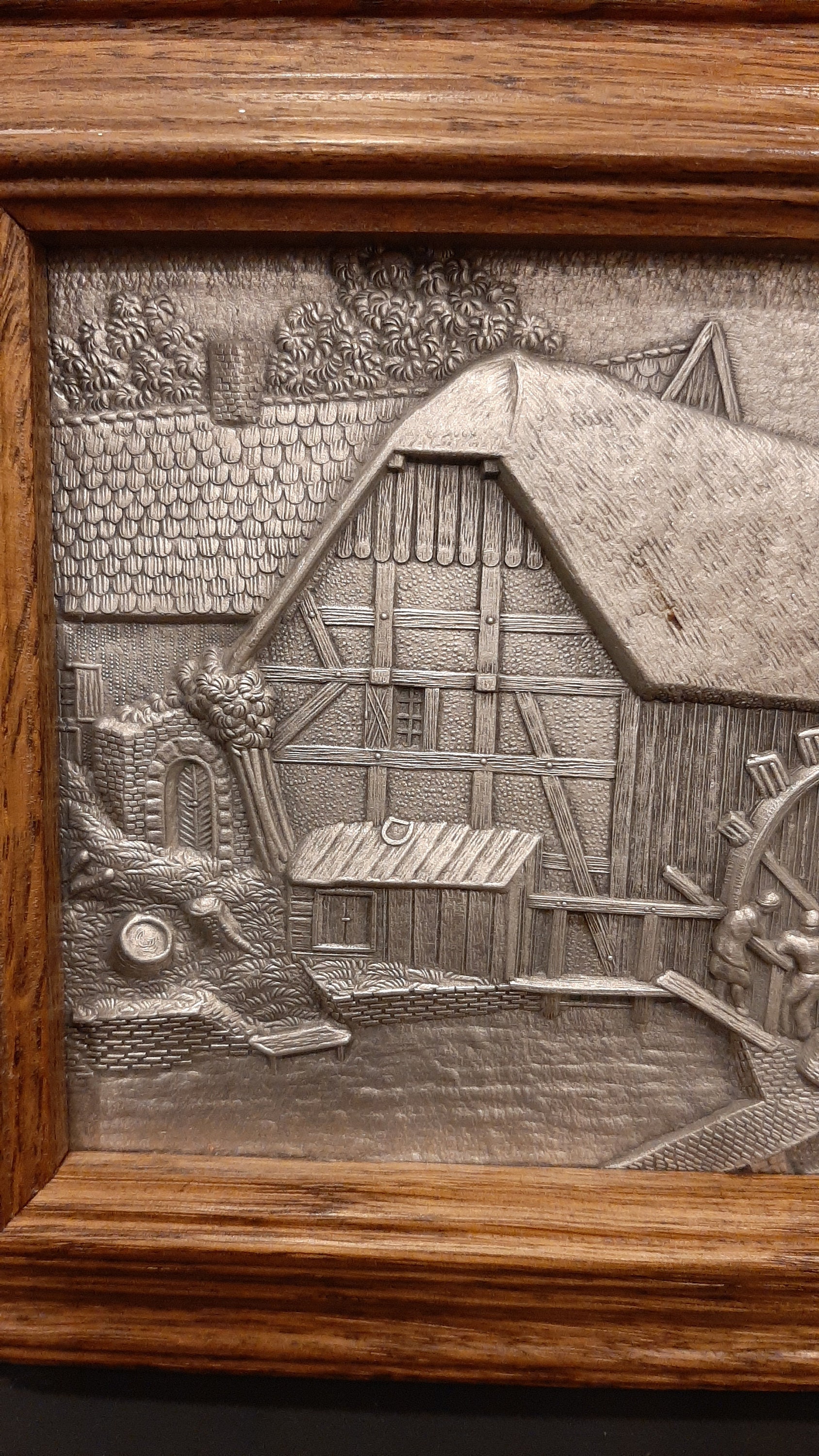 Vintage Handcrafted Framed Frieling-zinn Germany 95% Pewter Wall Art ...